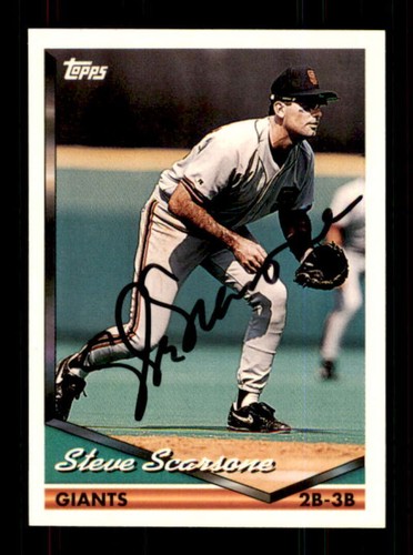 1994 Topps #729 Steve Scarsone AUTOGRAPHED!! Giants 240088 | eBay
