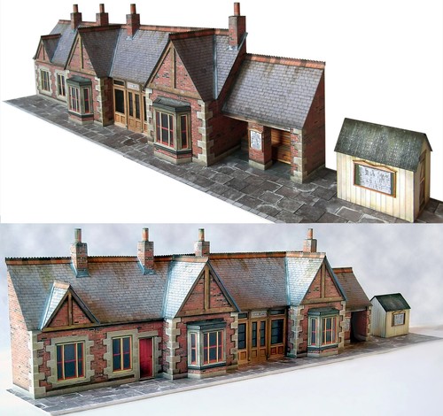 7mm Scale Station Building Kit Ideal For O Gauge, Trains, Trams, 1:43 ...