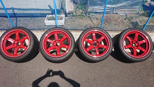 JDM RAYS TE37RT Volk Racing Dunlop Z2 Star Spec 295/30R18 with TPMS # ...