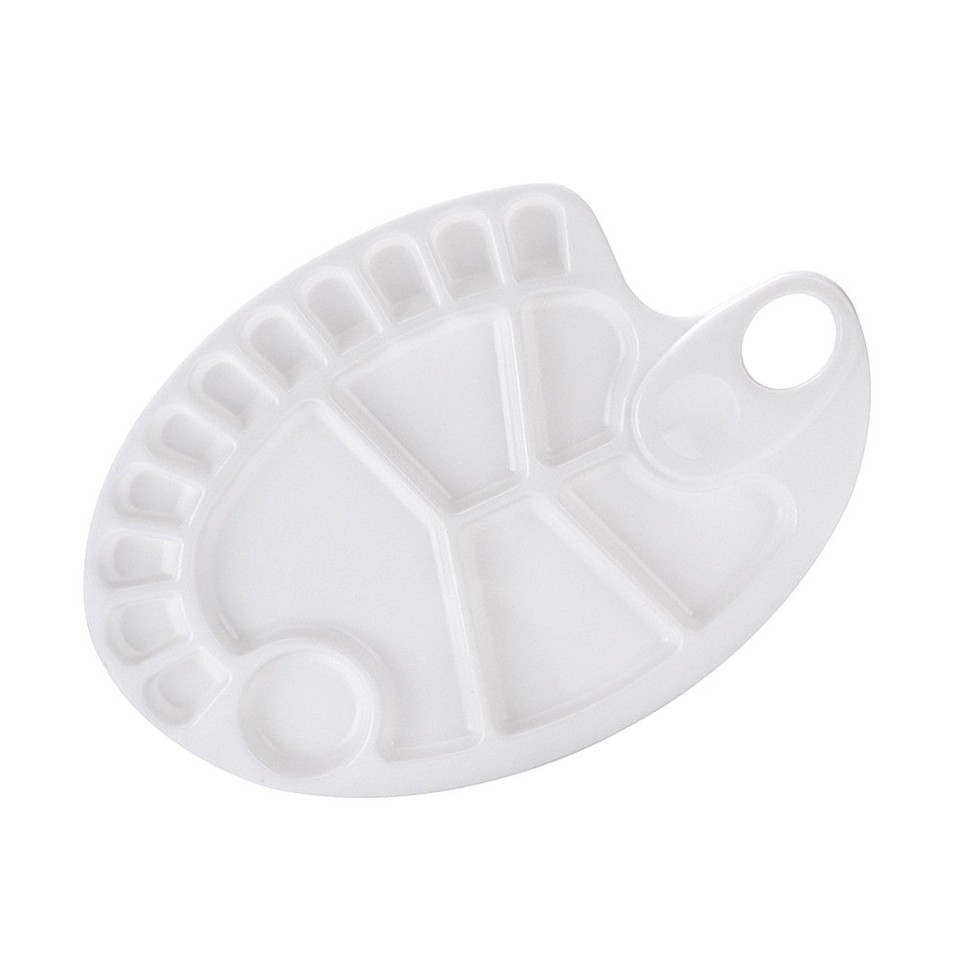 2pcs Fish Shaped Painting Pigment Color Mixing Trays Multi-function Art ...