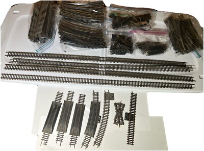 HO Scale Train Tracks 99 Piece Mixed Lot Switches Rerailers Terminal ...