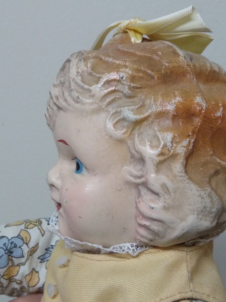 Antique 1930s ADORABLE 14" Metropolitan Doll ORIGINAL CLOTHES By Ernest ...
