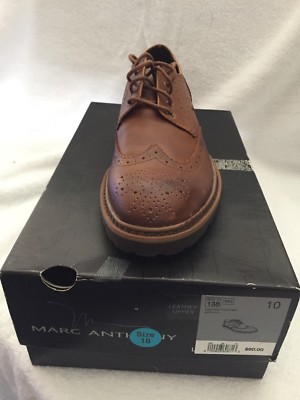 Marc Anthony Men's Genuine Leather, Brown, Oxford Shoes - Size 8.5, 10 ...