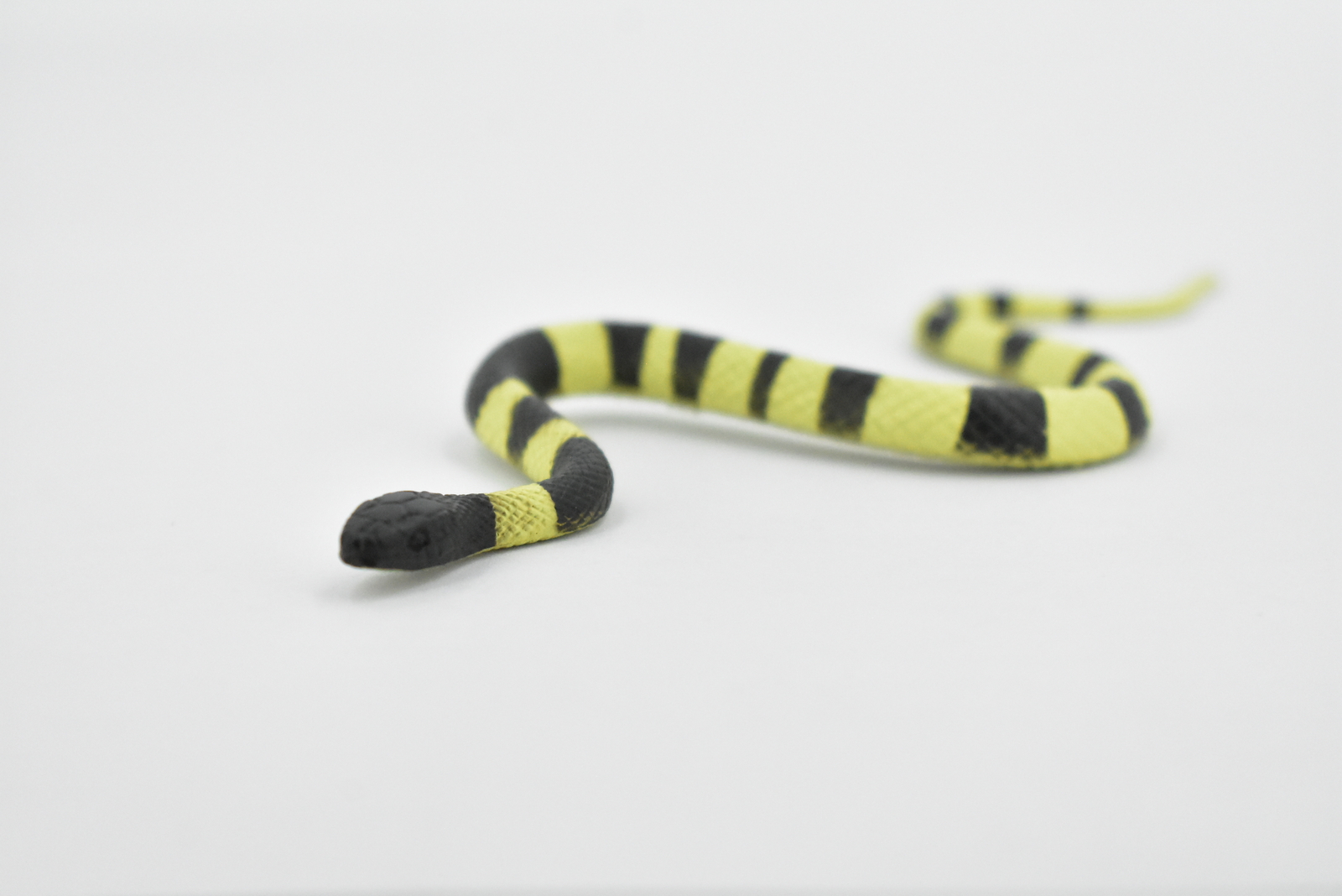 Banded Krait Snake, Rubber Reptile, Realistic Model Toy Hand Painted 6 ...