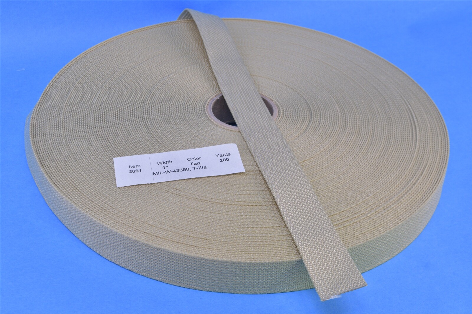 NWP 50 Yard Roll 1" Mil-Spec Military Nylon Webbing Strapping MIL-W ...