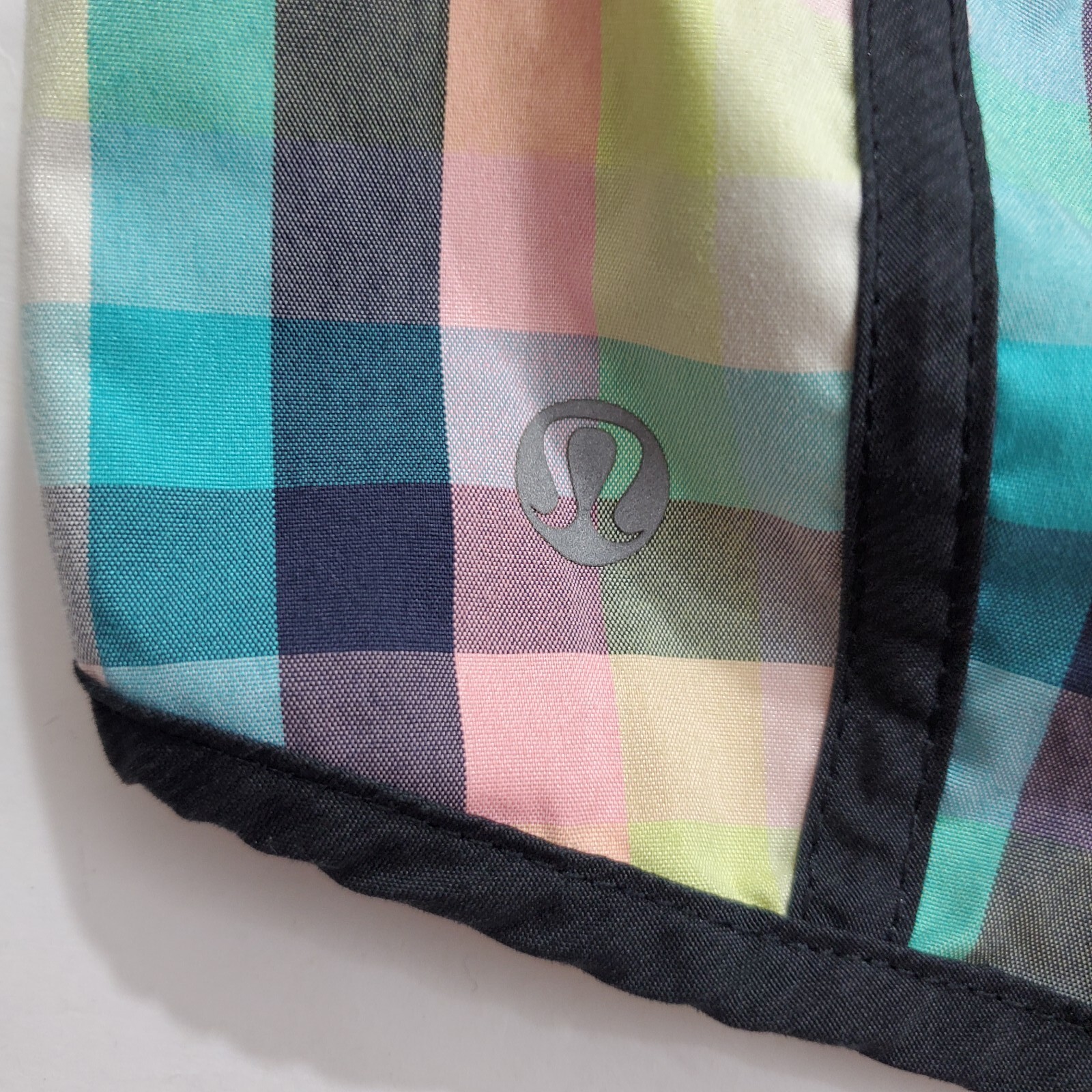 Lululemon Run Tracker Shorts Wee Wheezy Check Bleache… - Gem