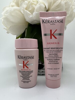 Kerastase Genesis Bain Hydra-Fortifiant Shampoo & Fondant Conditioner ...