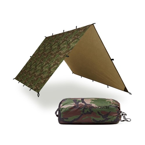 AquaQuest Safari Camping Tarp - Lightweight Durable Rain Fly ...