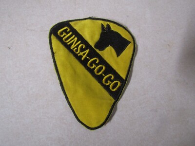 MILITARY PATCH OLD VIETNAM ERA GUNSA-GO-GO 1ST CAVALRY DIVISION | eBay