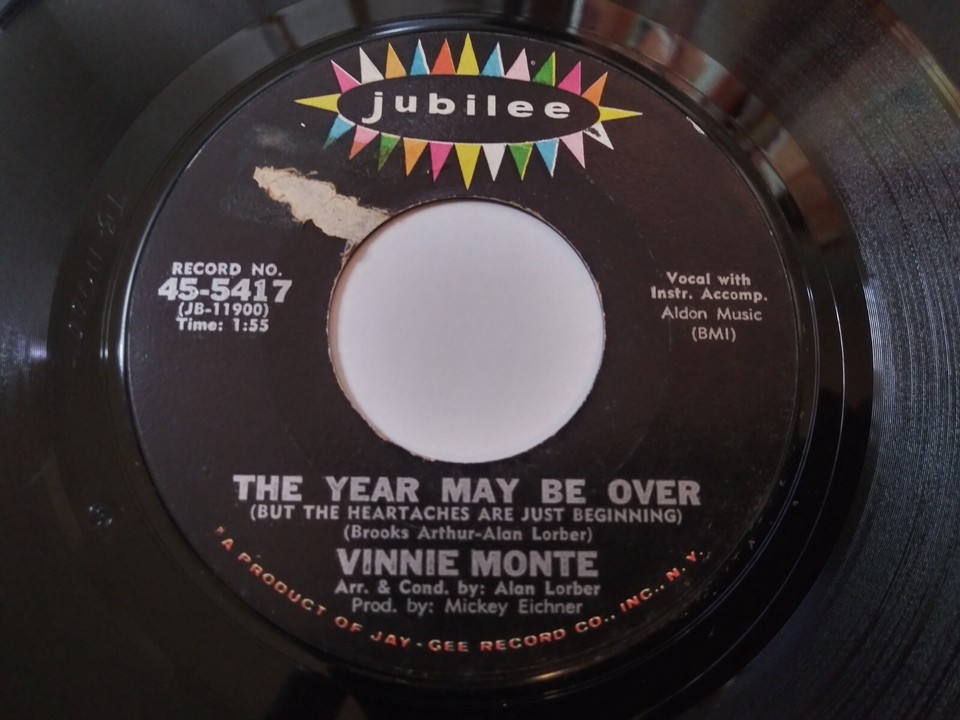 Vinnie Monte – One Of The Guys VG+ Original 45RPM Jubilee 45-5417 Record 1962 | eBay