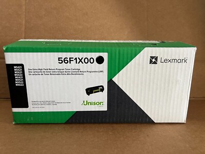 Lexmark 56F1X00 Black Extra Hi Yield Toner - NEW OEM FACTORY SEALED ...