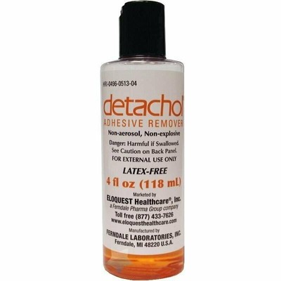 Detachol Adhesive Remover Skin Antiseptic Liquid Non Explosive 4 oz ...
