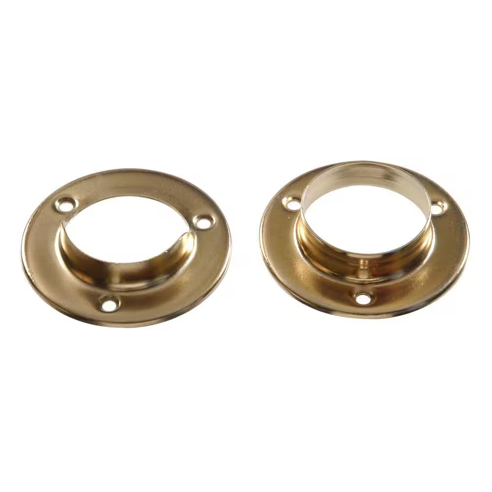 1-3/8 In. Metal Pole Socket Set in Brass (10-Pack) | eBay