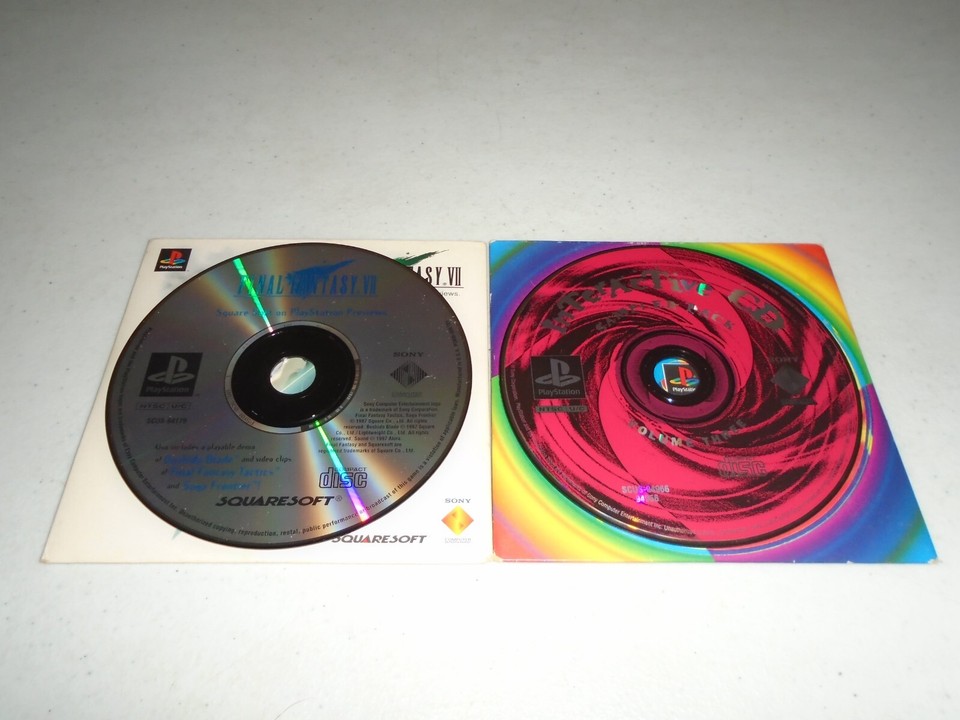 Final Fantasy VII Square Soft & Interactive CD Sampler Disc Volume ...