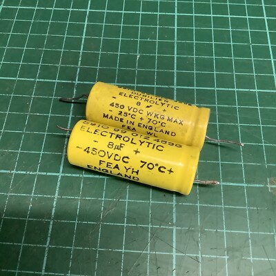 Vintage Dubilier Capacitor 8uF 450V - Valve Amp - 1 Piece | eBay
