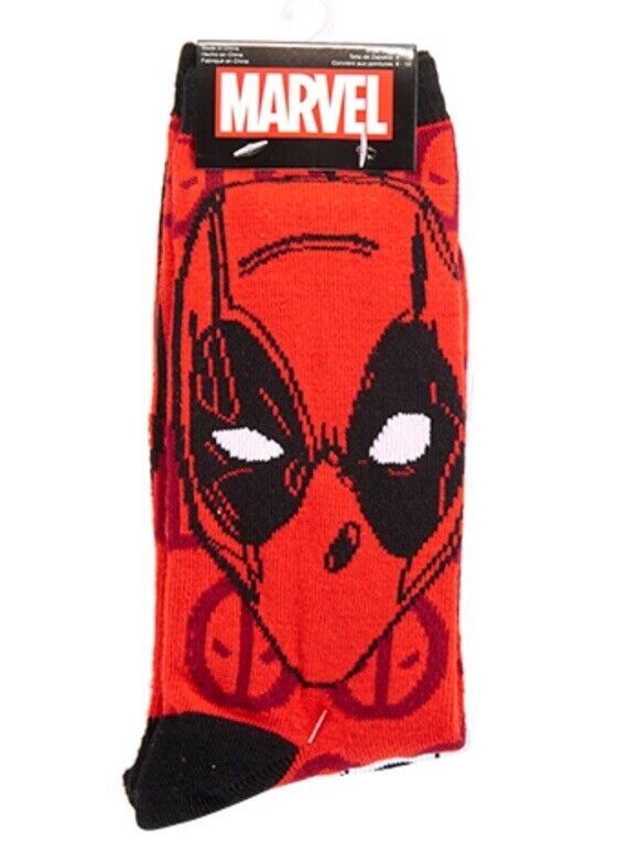 Hyp Socks RED - Deadpool Red Logo Socks - Set of Two Marvel | eBay