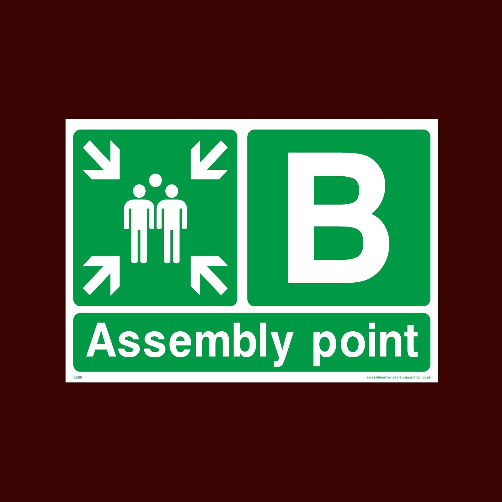 Fire Assembly Point A, B, C / Muster Point / Emergency - Plastic Sign ...