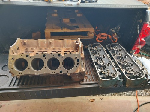 Chevy 396 Motor Block W/ 454 Heads 2 Bolt Main Standard Bore. | eBay