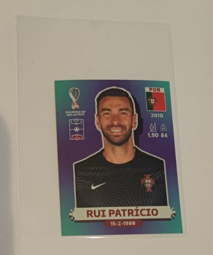 Image Sticker Cromo Rui PATRICIO Portugal PANINI WORLD CUP QATAR 2022 ...