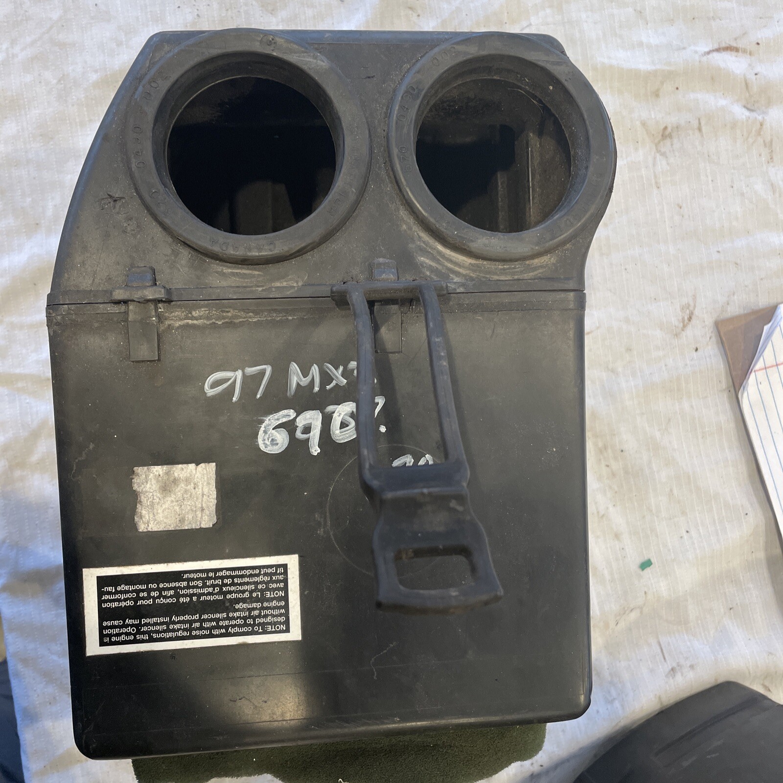 . Ski Doo OEM Air Box 1997 Grand Touring & Formula Deluxe 670 Boot Ssh ...