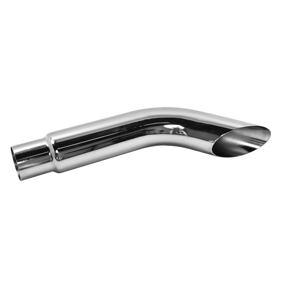 3"/4"/5" OD 36"/48"/60" Length Curved Stack Pipe Horn Exhaust Truck ...