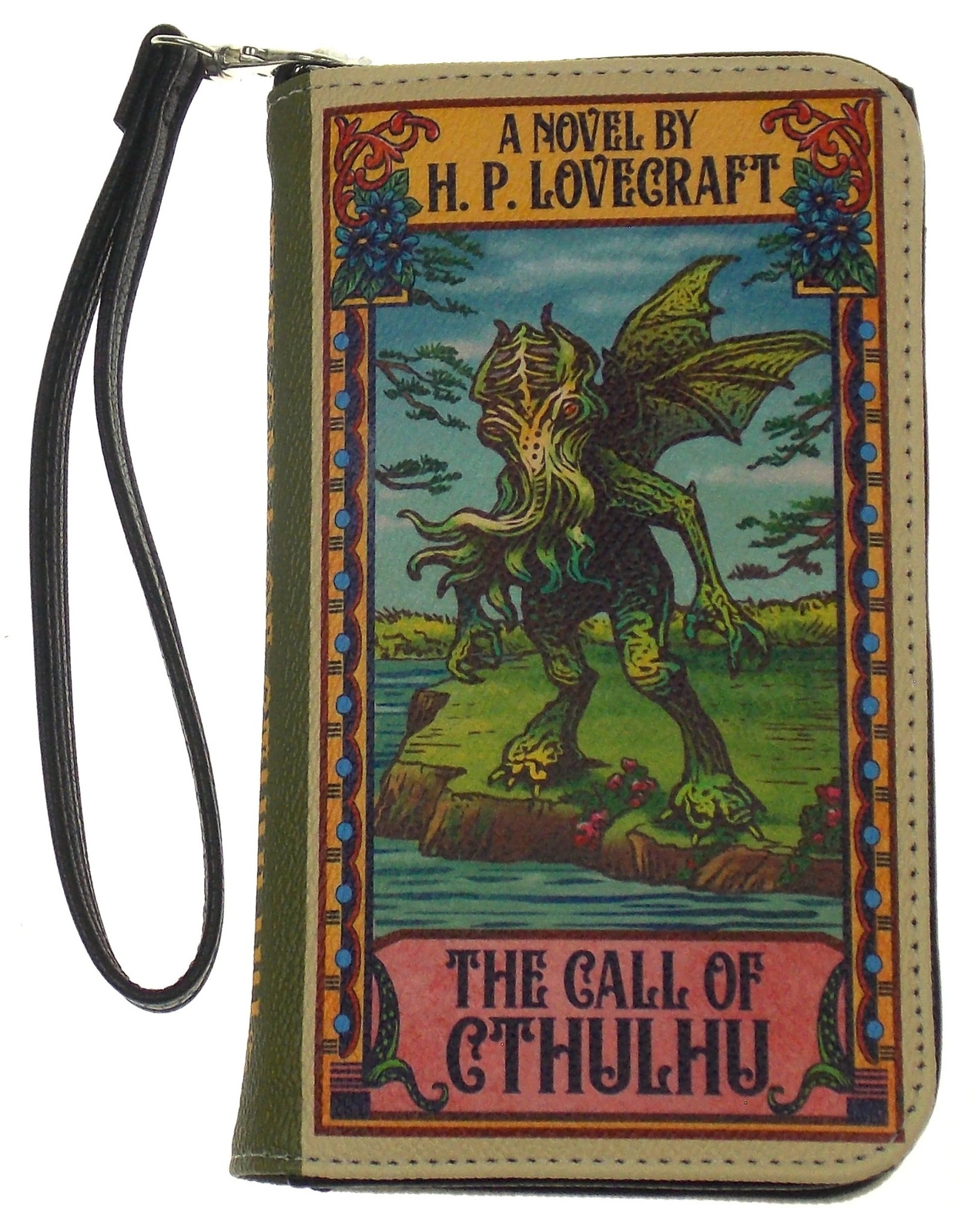The Call of Cthulhu Color Wallet Zip Up Wristlet Gift Purse Book ...