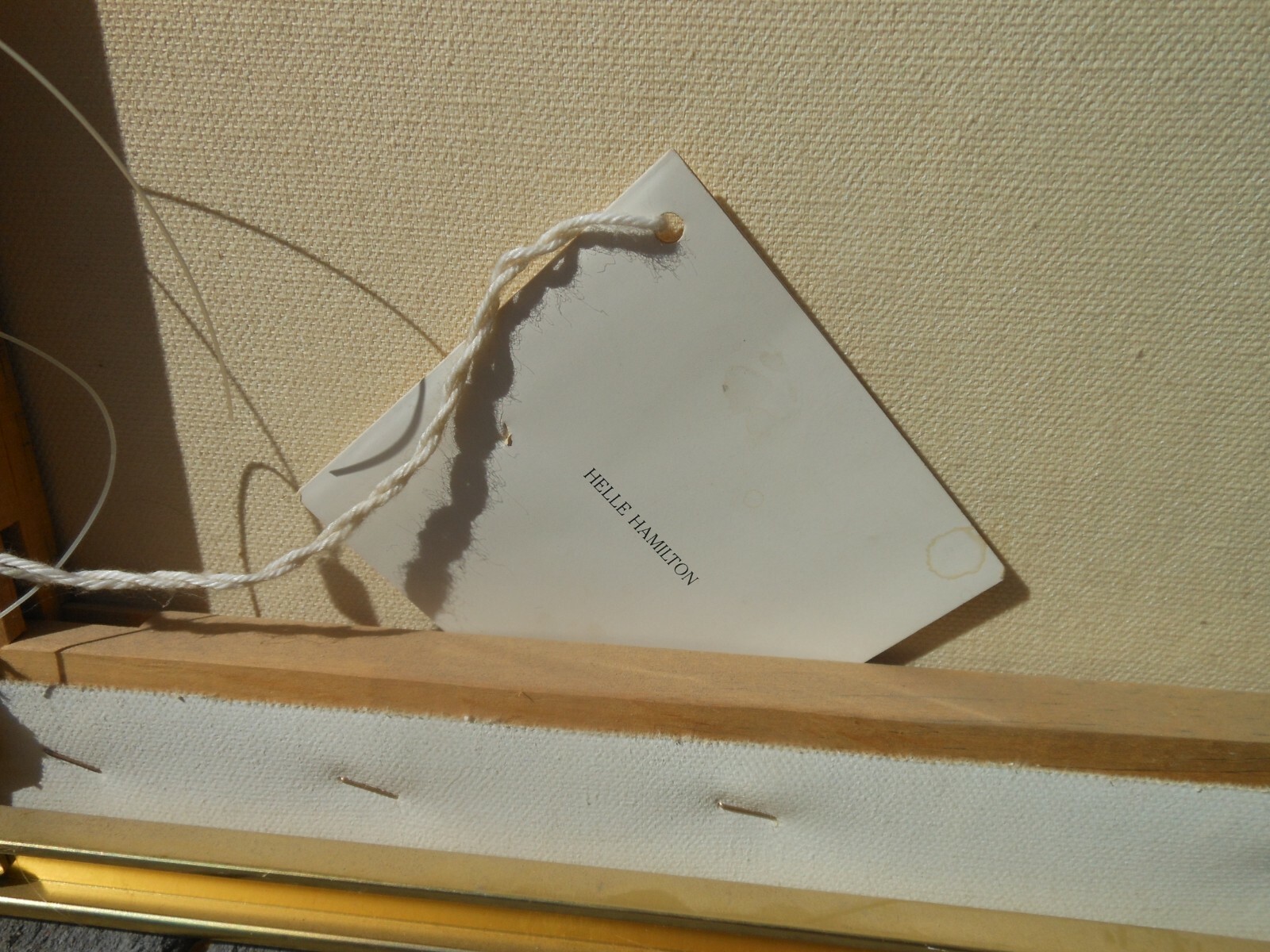 1983 Helle Hamilton Abstract Painting 48" X 36" East Park Gallery Oil ...