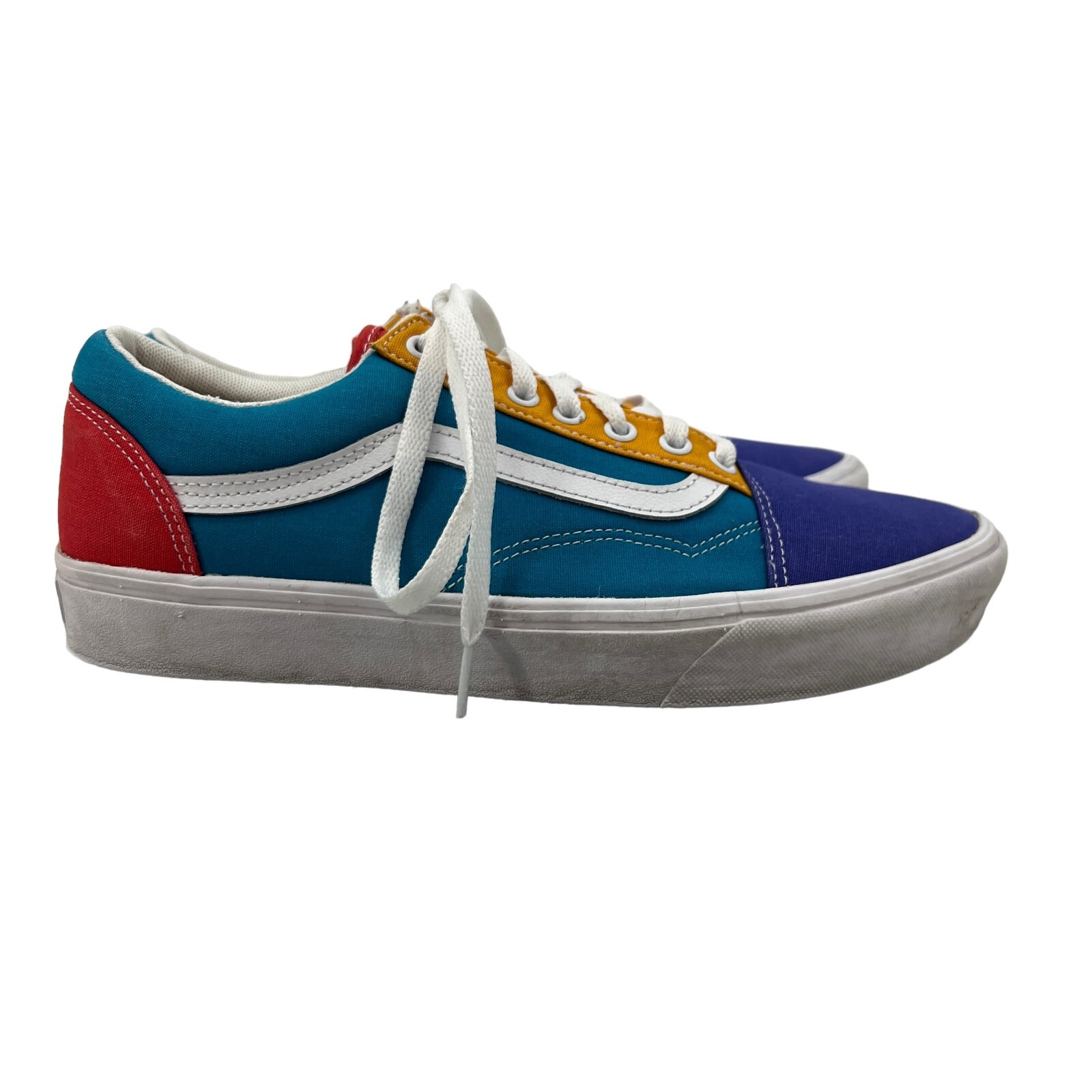 Vans Mens 10.5 Sneakers Comfycush Old Skool Colorful … - Gem