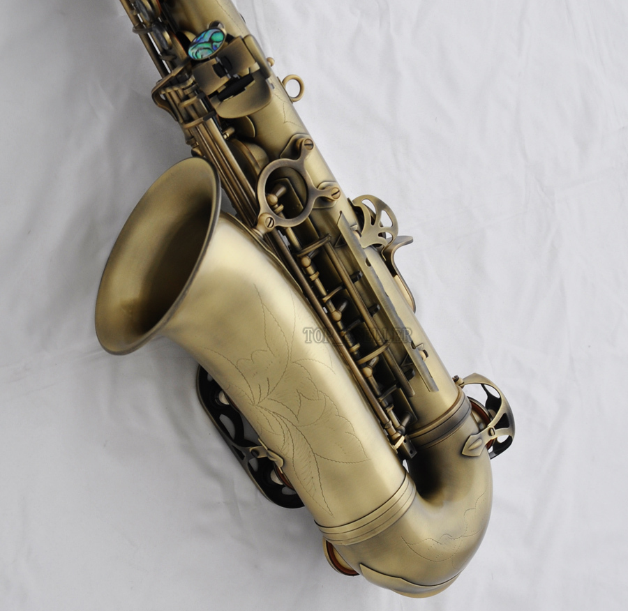 Prof New Antique Alto Saxophone Eb Sax High F# Abalone Shell Keys with ...