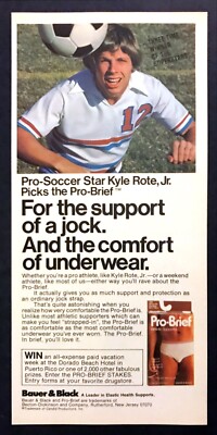 1977 Soccer Star Kyle Rote Jr photo Pro-Brief Jock Strap Underwear ...
