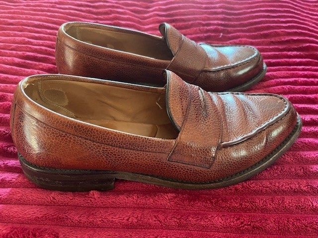 Cheaney Howard R Loafer in Mahogany Grain Leather, 9 1/2, used, fair ...