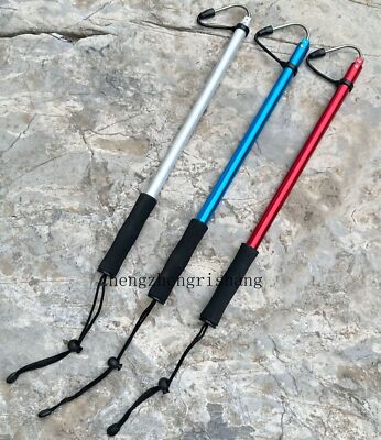 Fish Gaff Spear Hook Aluminum Alloy Fish Tool Stainless Telescopic 60 ...