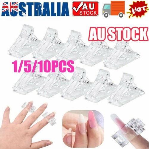 Nail Tips Clip Clamps for Poly Nail Gel Quick Building Extension ...