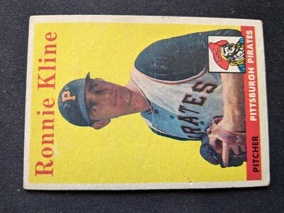 1958 Topps Baseball Card # 82 Ron Kline - Pittsburgh Pirates (VG/EX) | eBay