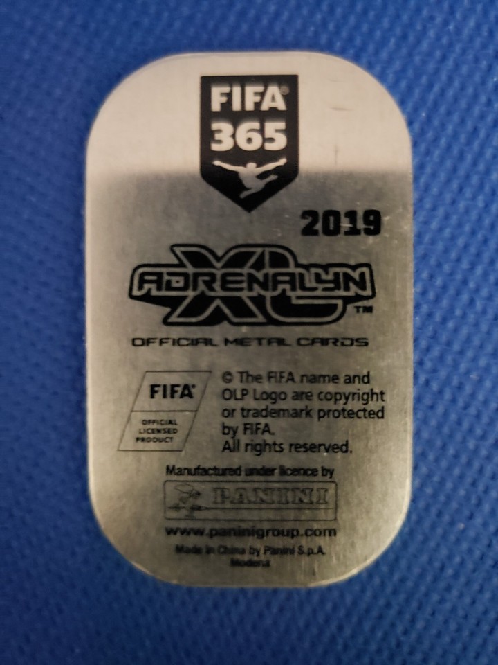 2019 XL Adrenalyn JOHN STONES FIFA 365 Metal card MANCHESTER CITY ...