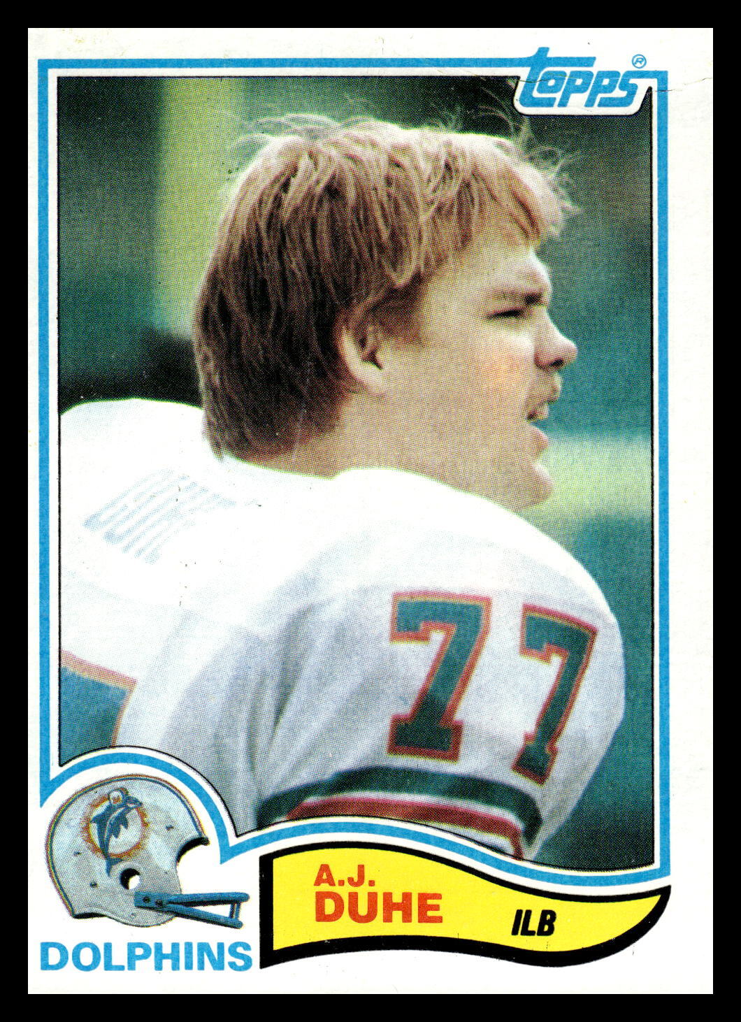 1982 Topps #129 A.J. Duhe Miami Dolphins Football Card Good | eBay