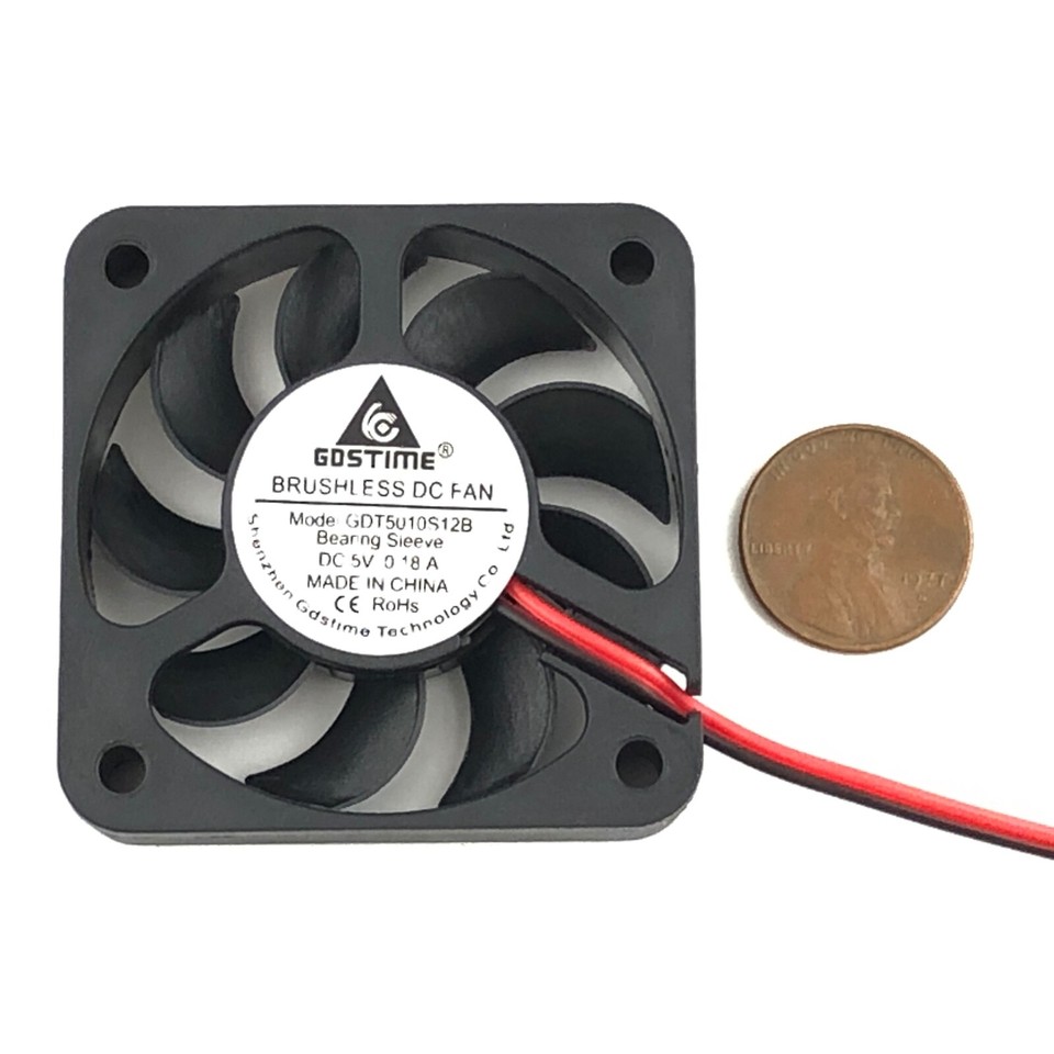 5V 50mm Cooling Computer Fan 5010 50x50x10mm DC 3D Printer 2-Pin US ...