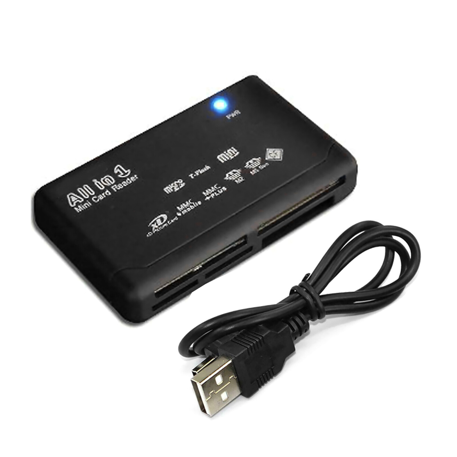 All in 1 USB Multi Card Reader External Adapter For Mini Micro M2 MMC ...