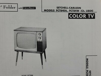 Sams Photofact Repair Service Parts Manual 1967 Setchell-Carlson Color ...