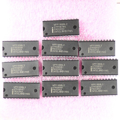 10pcs - Intel P82C542 CMOS Programmable Timer 10 MHz DIP24 8254 P8254 ...