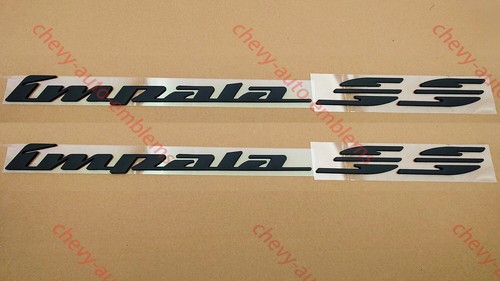 2pcs Gloss Black Fits 1994-1996 Impala Ss Emblem Rear Quarter Panel ...