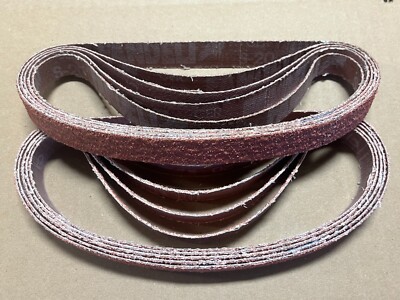 Premium Ceramic 3/4" x 20-1/2" Inch Air File Sanding Belts- 36 Grit ...