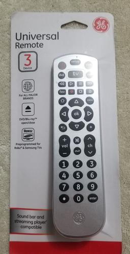 G.E. Universal Remote - Silver 3 Device New 30878349284| eBay