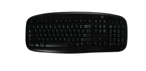 Logitech Black Value 100 104 Normal Keys PS/2 Keyboard 968012-0403 NIB ...