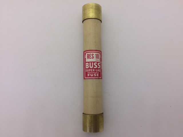 RES-10 Bussmann, 10A 600vac, Super Lag, Renewable Fuse, Slow Blow ...