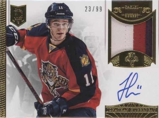 2013-14 Panini Dominion - Autograph Patches Jonathan Huberdeau #AP-JH ...