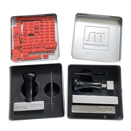 2 Making Memories Magnetic Tool Kits In Metal Box | eBay