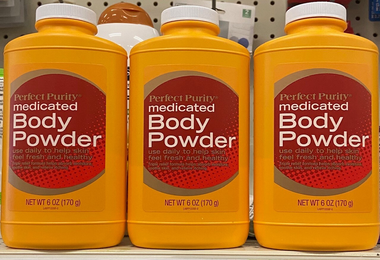 3 bottle of Perfect Purity Medicated Body Powder 6 oz skin feel fresh ...