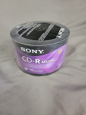 Sony CD-R Music 50 Pack 80 Minute Blank Recordable Disc Sealed 50 NEW ...