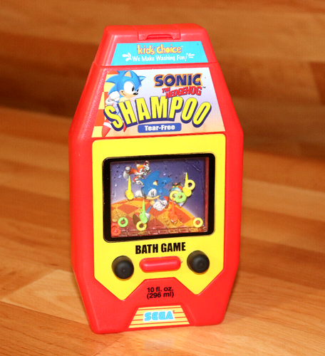 1998 Vintage SEGA Sonic The Hedgehog Very Rare Shampoo With Bath Game ...